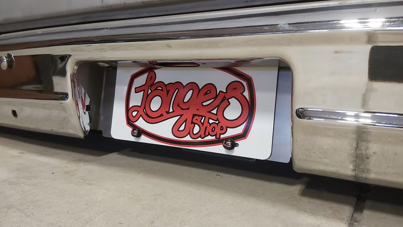 1967-1987 GM Chevy Raised License Plate Bracket | LS Fabrication