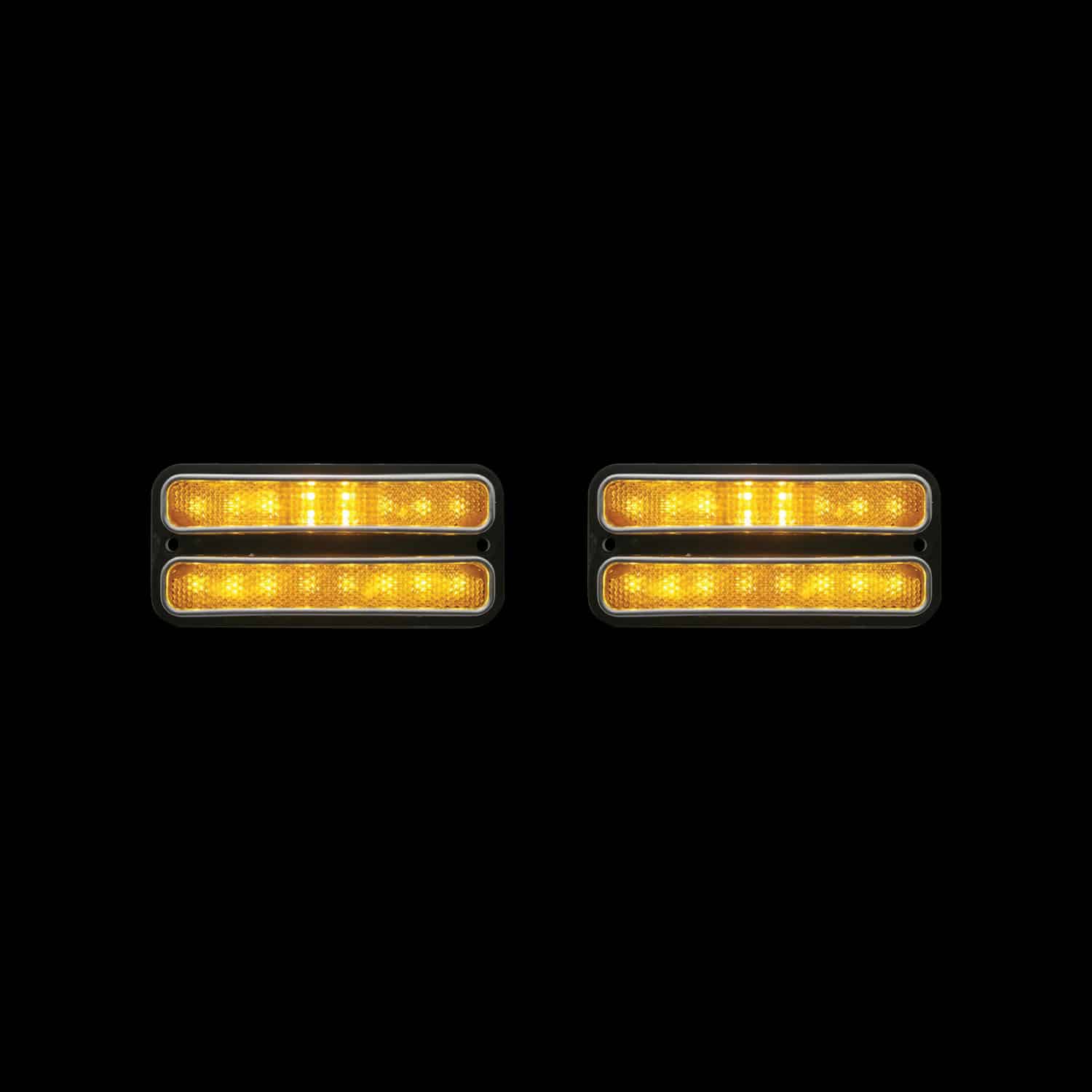 LED Side Marker Lights (Amber Lens) - 1968-1972 GMC Chevy Truck - LS ...