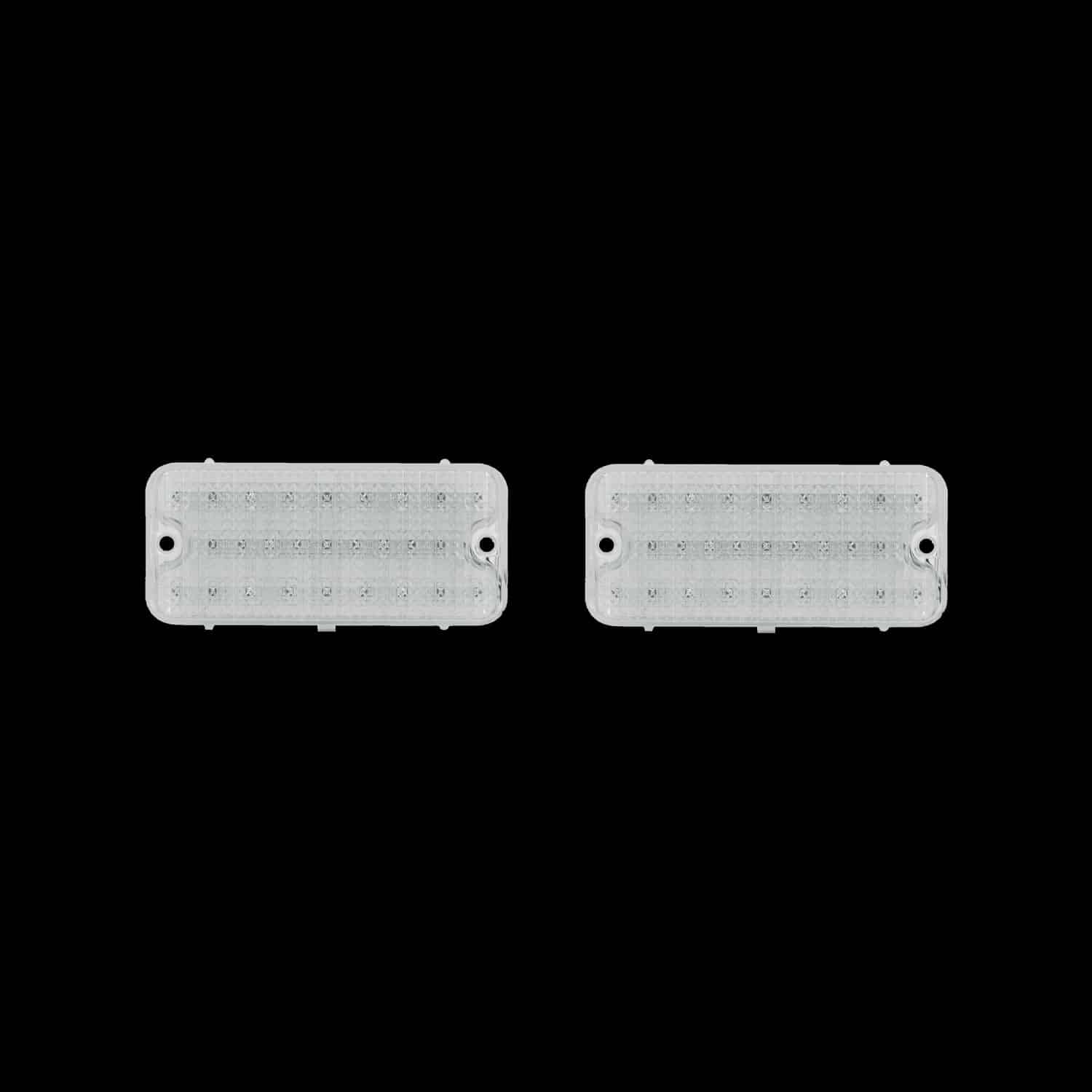 Amber LED Signal Lights (Clear Lens) - 1967-1968 GMC Chevy Truck - LS ...
