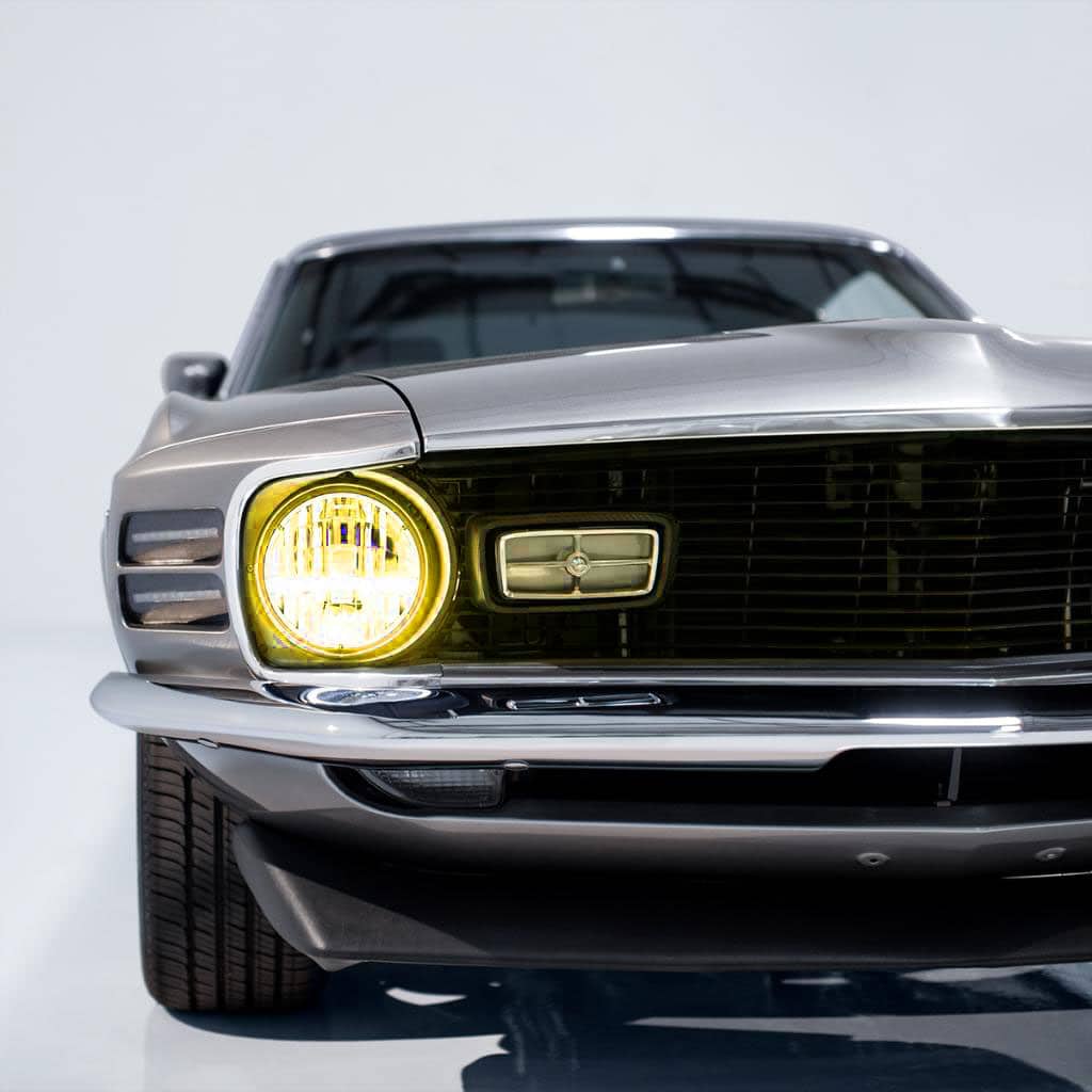 High Power LED 7" Headlight With Turn Signal (Amber) - LS Fabrication