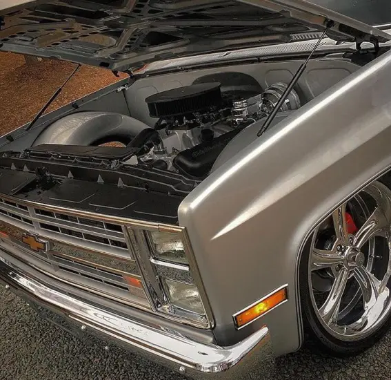 Hood Strut (Shock) Kit - 73-87 Squarebody Chevy Truck | LS Fab