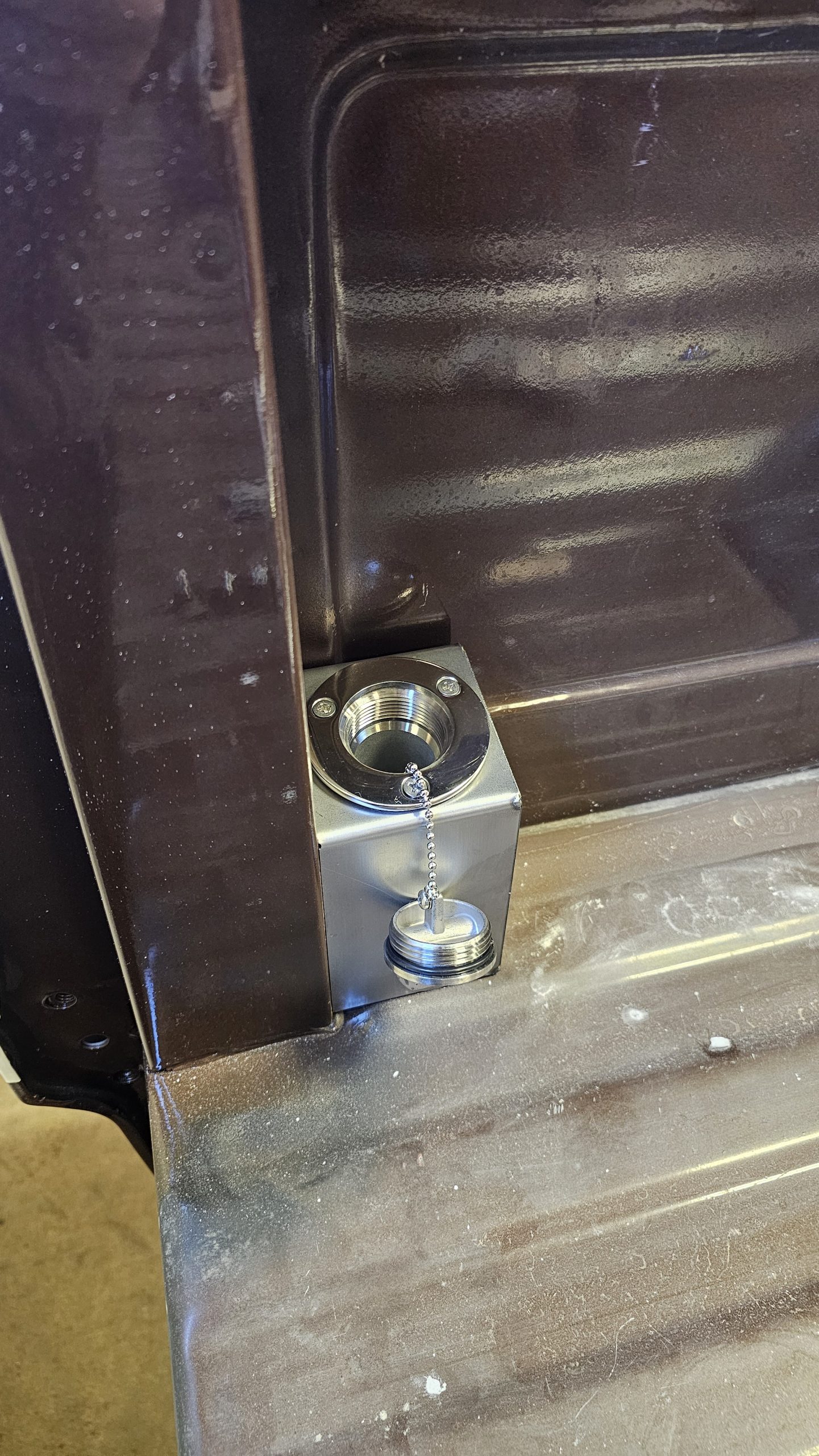 Inside Box Panel Fuel Filler - 67-87 GMC Chevy Truck - LS Fabrication